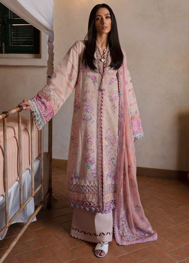 Republic Womenswear - Ilana Eid Luxury Lawn Collection 2024 - D-8B – Blossoms by Azz