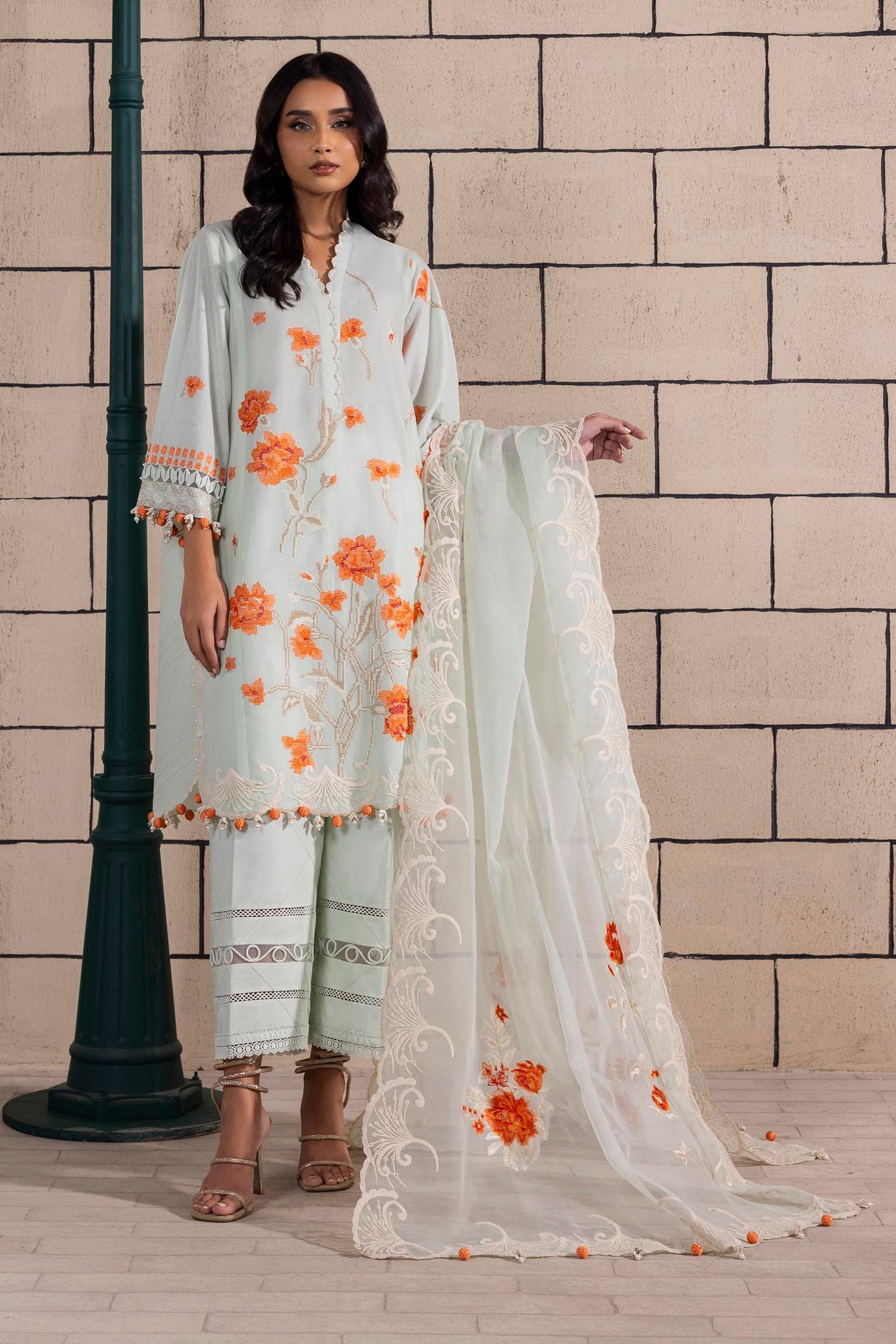 Sana Safinaz - Muzlin Spring Collection 2025 Vol-01 - 010A – Blossoms by Azz